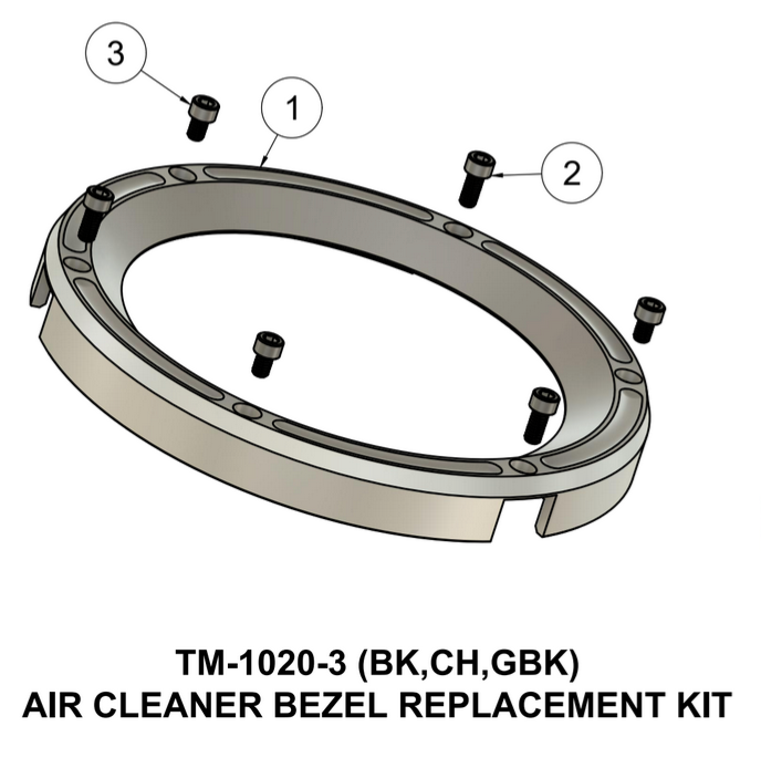 Assault Air Cleaner Bezel Replacement Kit – Trask Performance