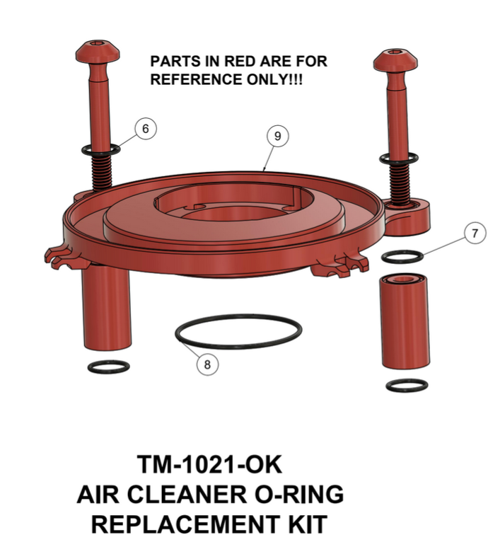 Twin-Cam Air Cleaner O-Ring Kit for Throttle-By-Cable – Trask Performance