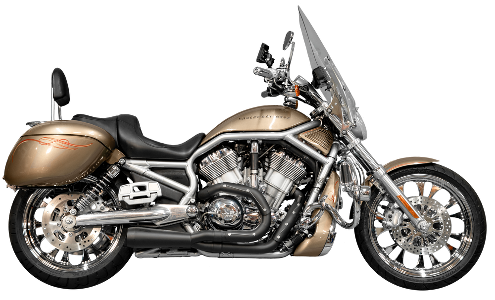 Assault: 2 Into 1 Harley-Davidson V-Rod Exhaust – Trask Performance